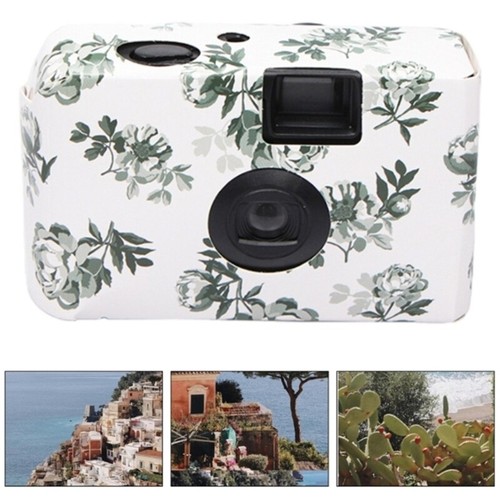 Disposable Film Camera Flower Print Point and Cameras Nostalgic Gift ...
