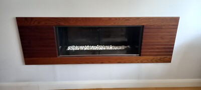 Gazco Studio 2 Inset Gas Fire With Walnut Trim | eBay UK