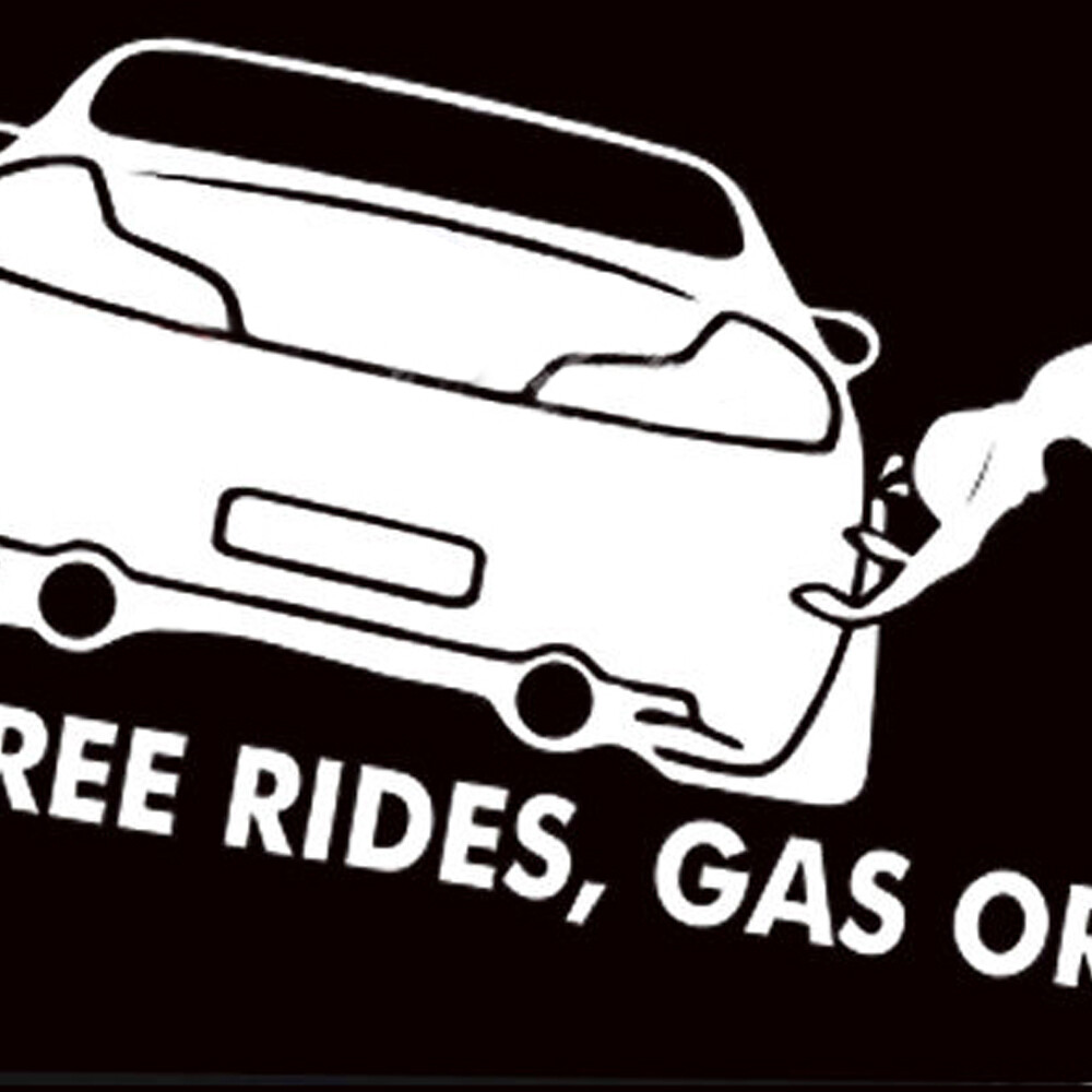 1x Funny No Free Rides Gas Or *** Car Window Vinyl Decal Sticker Car ...