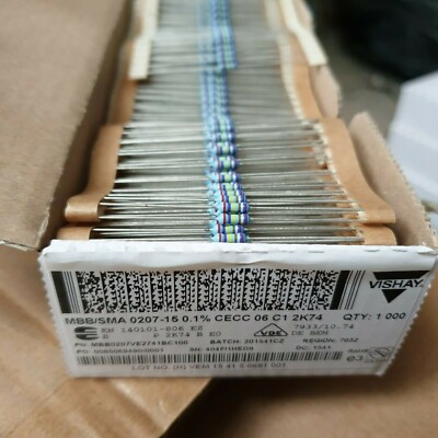 25x VISHAY SMA 0207 0.6W 2K74 0.1% 15ppm HI END PRECISION RESISTORS FOR ...