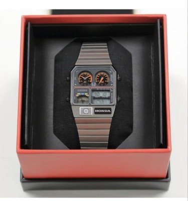 Honda x CITIZEN collaboration ANA-DIGI TEMP Prelude Black Watch | eBay