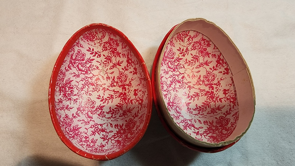 Vintage Easter Unlimited Paper Mache Easter Egg, Korea, Boy Girl, Bunny ...