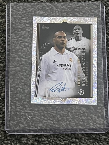 TOPPS RONALDO NAZARIO R9 AUTO REAL MADRID | eBay UK