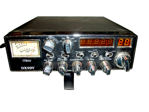 GALAXY DX 99V DOES TRANSMIT AND REC. METER STUCK AND NO LITE ON FREQ ...
