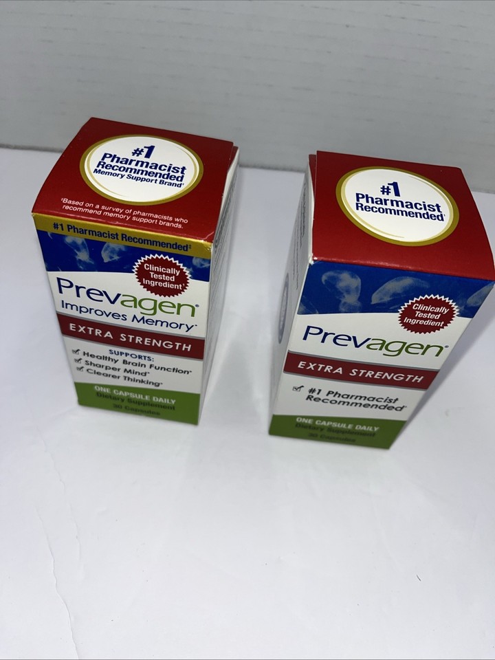Prevagen Extra Strength 20 mg 30 Capsules Total New Factory Sealed ...
