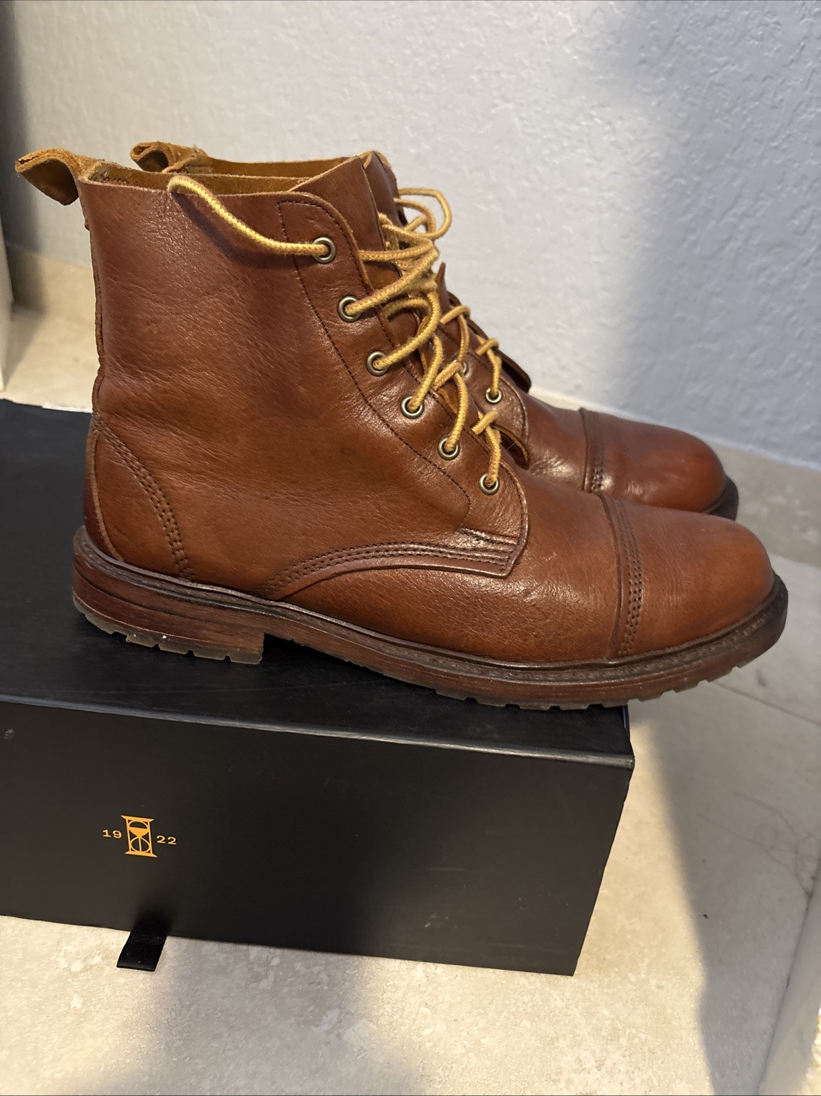 Allen Edmonds Normandy Cap Toe Lace Up Boots Mens Size 10.5 D | eBay