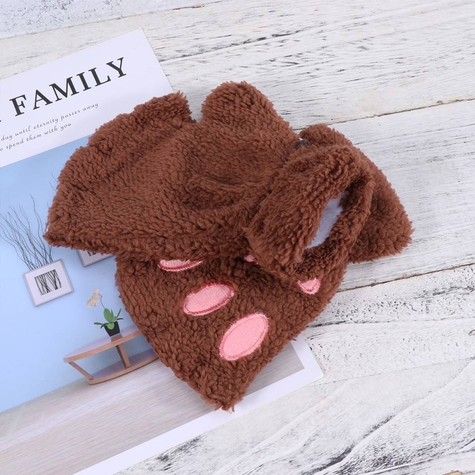 2 Pcs Cat's Claw Gloves Costume Accessories Paw Winter Half Finger ...