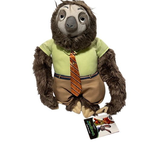 Disney Store Exclusive Zootopia Flash the Sloth 14" Plush Read ...