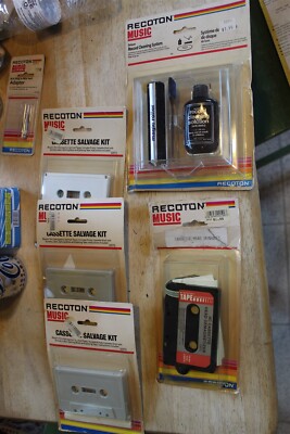 RECOTON MUSIC -CASSETTE TAPE ACCESSORIES - DEMAGNETIZER, SALVAGE KITS ...