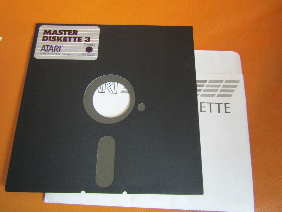 ORIGINAL ATARI MASTER DISKETTE 3 DX5052 5.25" FLOPPY DISC FOR ATARI ...