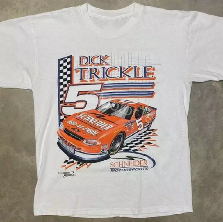 SALE Vintage 1999 Nascar Dick Trickle Schneider T Shirt, Dick Trickle ...