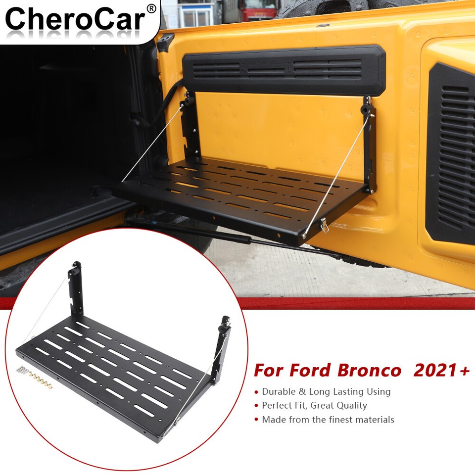 For Ford Bronco 2021-23 Black Rear Door Tailgate Table Shelf Storage ...