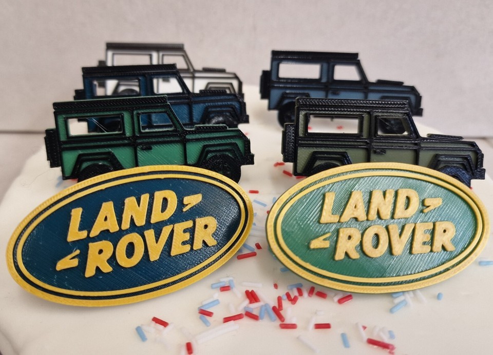 Anniversary Birthday Cake Topper Cars 4x4 off road land rover defender ...