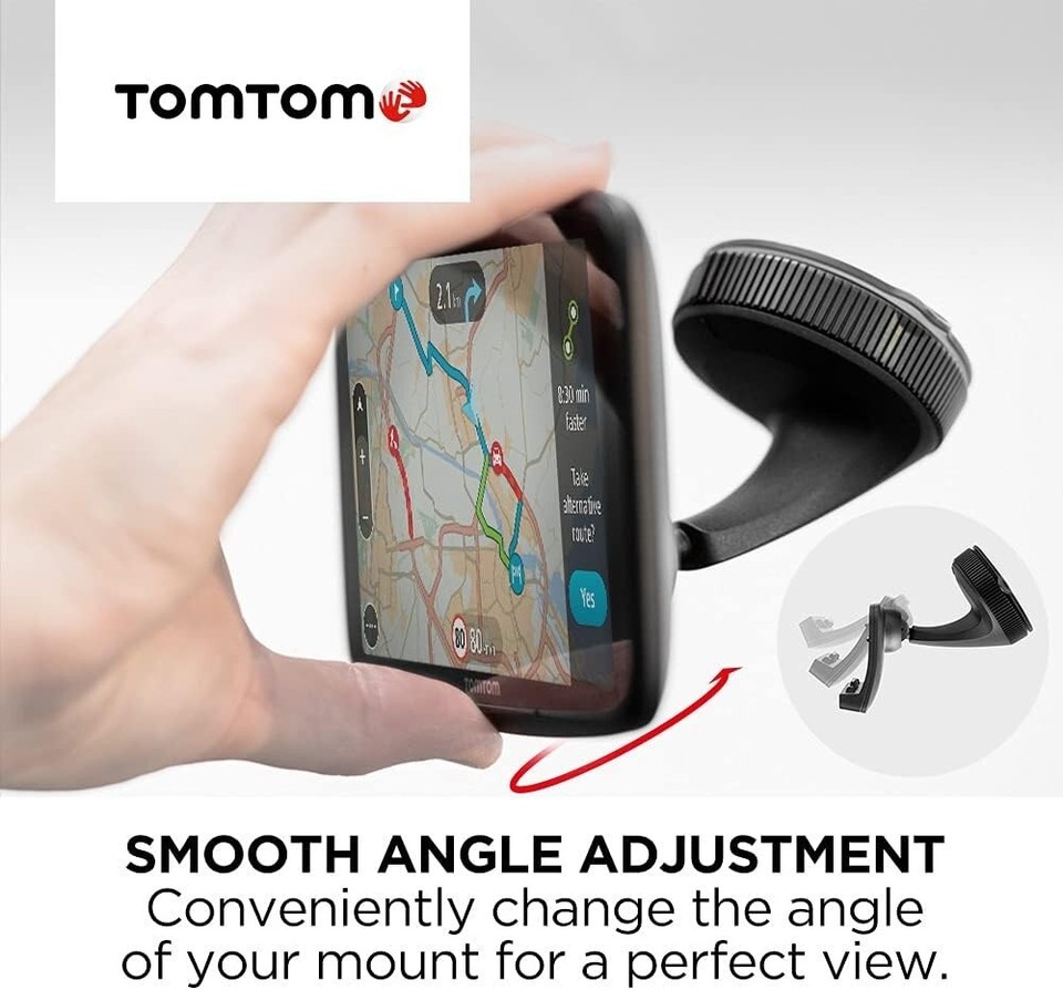 Tomtom Sat Nav Windscreen Mount Click-and-drive Plus Car Charger And ...