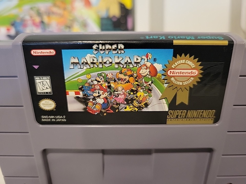 Super Mario Kart (Super Nintendo, 1992) Complete W/ Box & Manual CIB ...