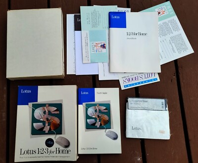 Vintage Lotus 123 For Home Open Box Sealed 5.25" Floppy For IBM PC 1992 ...