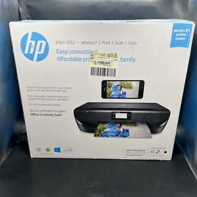 HP Envy 5052 All-In-One Inkjet Printer New Sealed 192018045781 | eBay