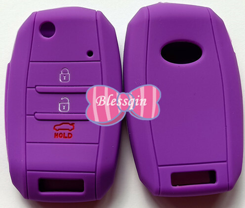 PURPLE CAR FLIP KEY COVER for KIA RIO SORENTO SPORTAGE PICANTO SOUL ...