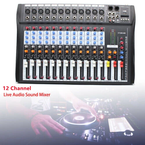 Ammoon CT80S-USB Channel Digtal Mic Line Audio Mixing Mixer, 53% OFF