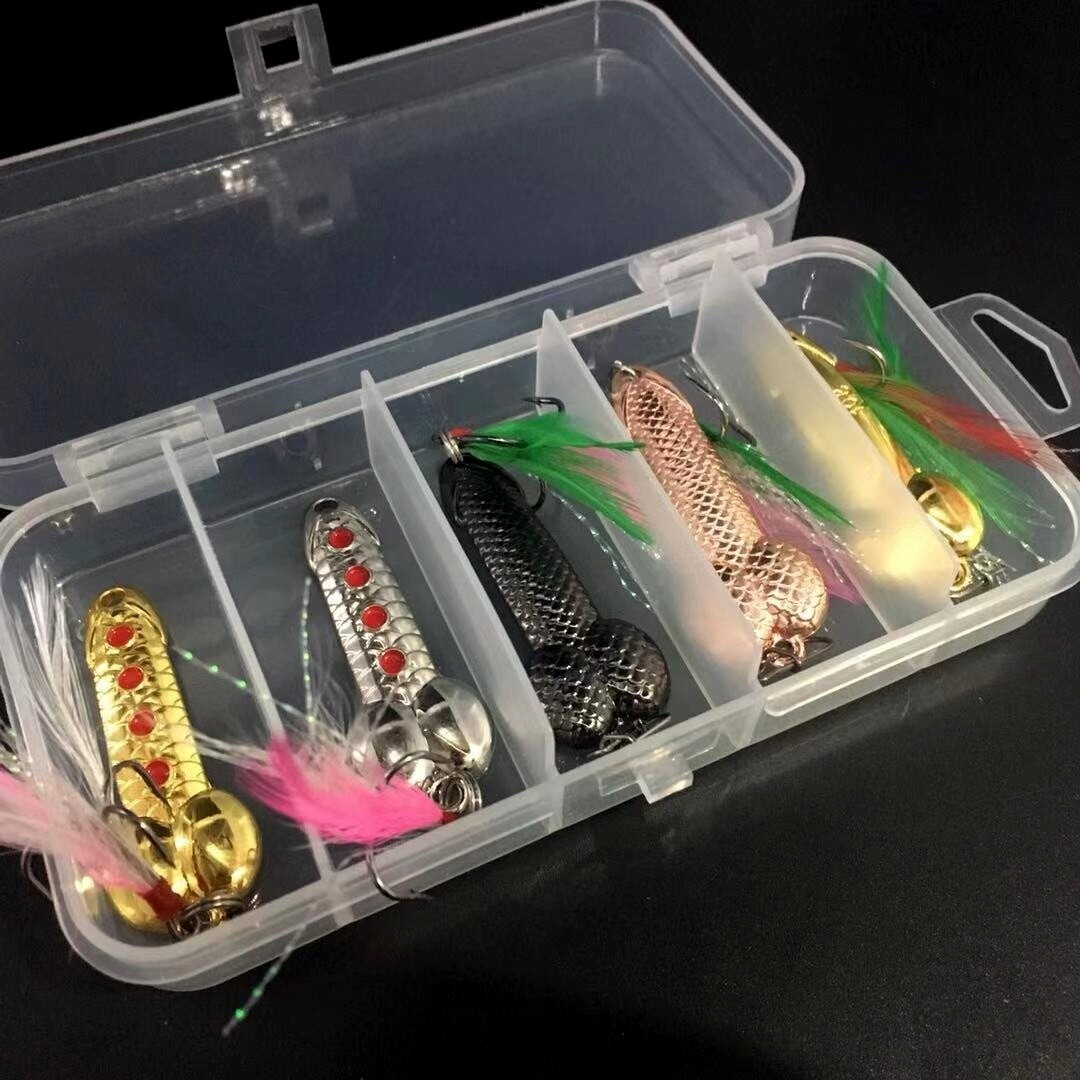 5Pcs/Box Spoon Fishing Lures Metal Dick Penis Bait Crankbait Lure Funny ...