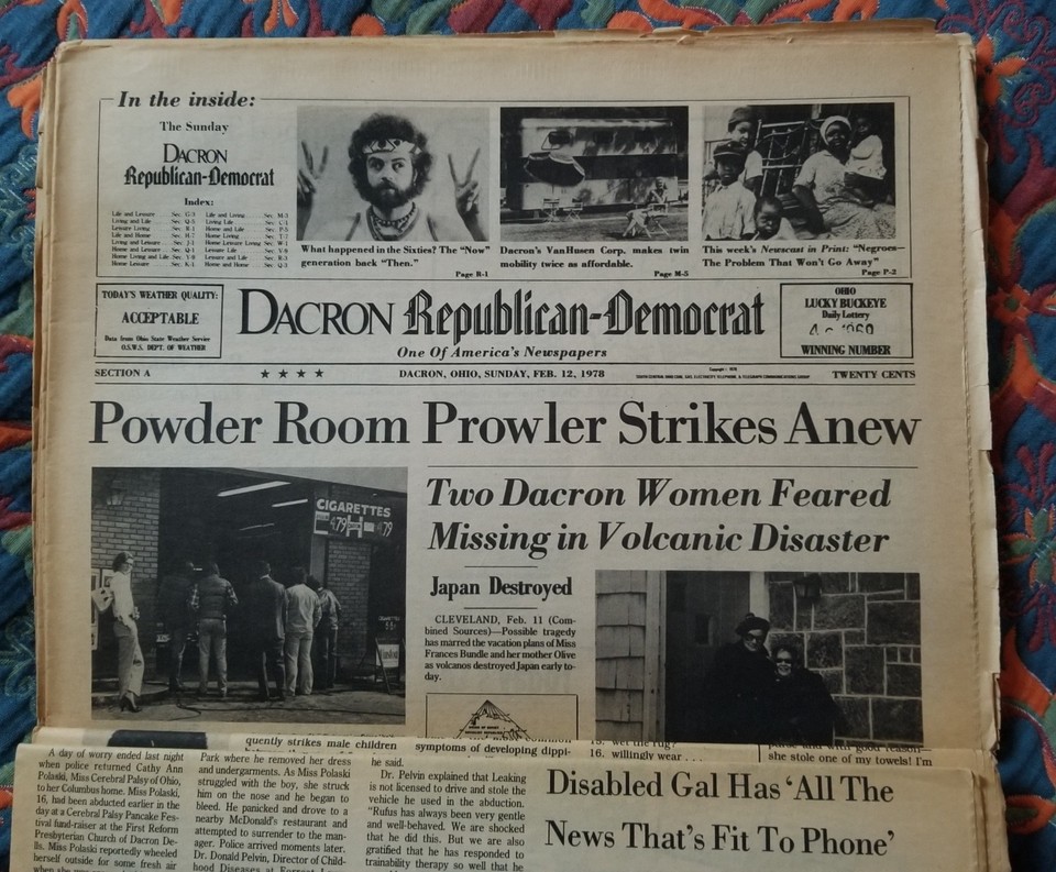 National Lampoon Sunday Newspaper Parody Sequel to 1964 High School ...