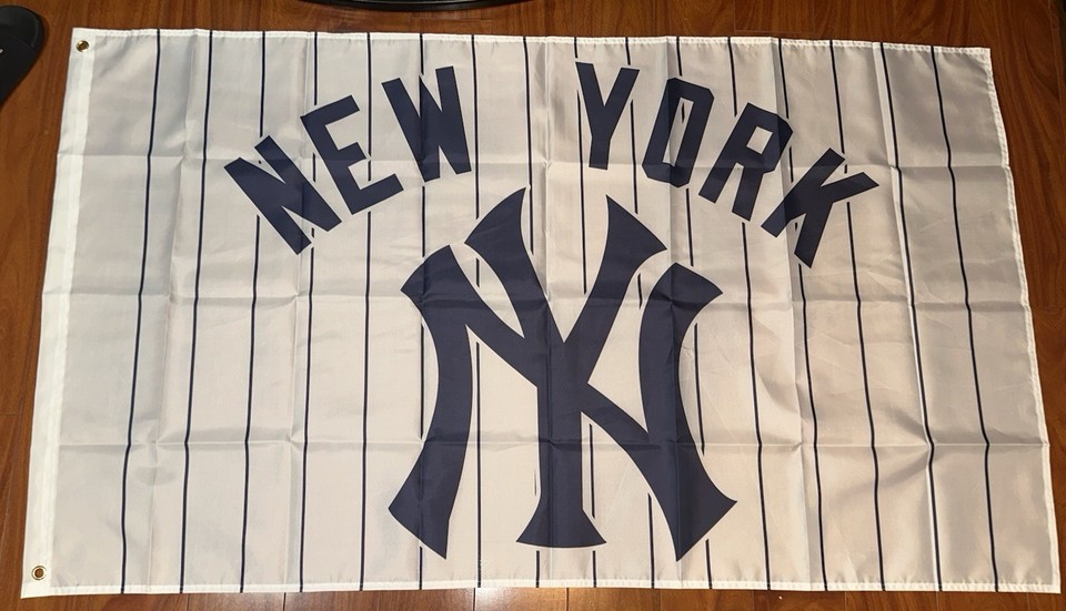 NY New York Yankees Flag Large 3x5 Banner Logo Baseball Gift Decor Pin ...