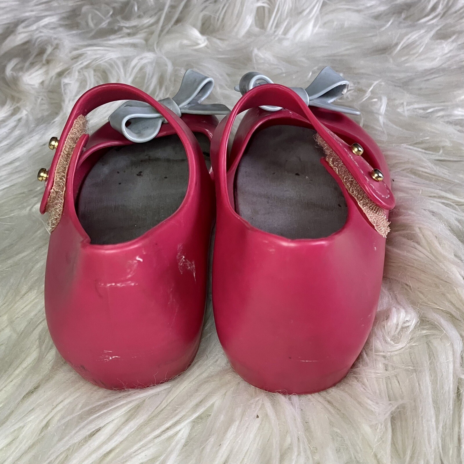 MINI MELISSA - Size US9 toddler girl's 'UltraGirl - Pink Bow' ballerina ...