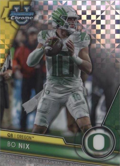 2023 Bowman University Chrome - Bo Nix #159 X-Fractor (RC) for sale ...