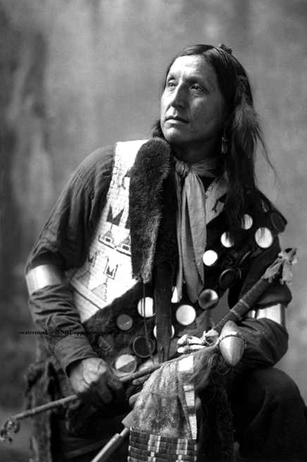 1899 Chief Left Hand Bear PHOTO Oglala Lakota Sioux Native American ...