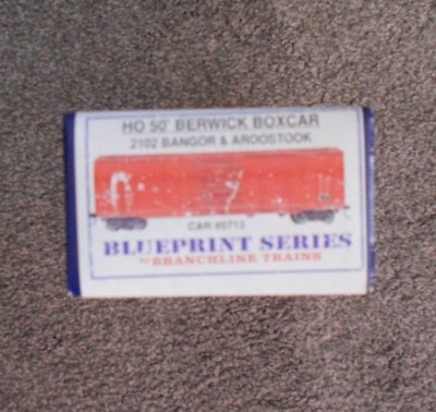 BRANCHLINE TRAINS 50' BERWICK BOXCAR HO GAUGE BANGOR & AROOSTOOK NIB | eBay