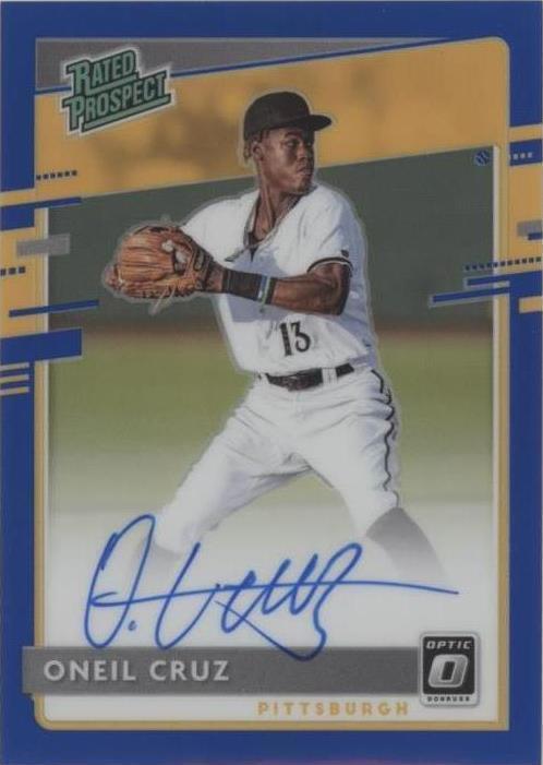 2020 Panini Donruss Optic - Rated Prospects Signatures Oneil Cruz #RPS ...
