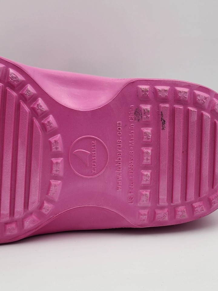 Lubber 9" Tote Handbag Beach Bag Waterproof Pink Rubber Clog | eBay