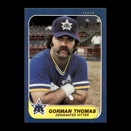 Gorman Thomas 1986 Fleer Seattle Mariners #477 R318H 77 | eBay