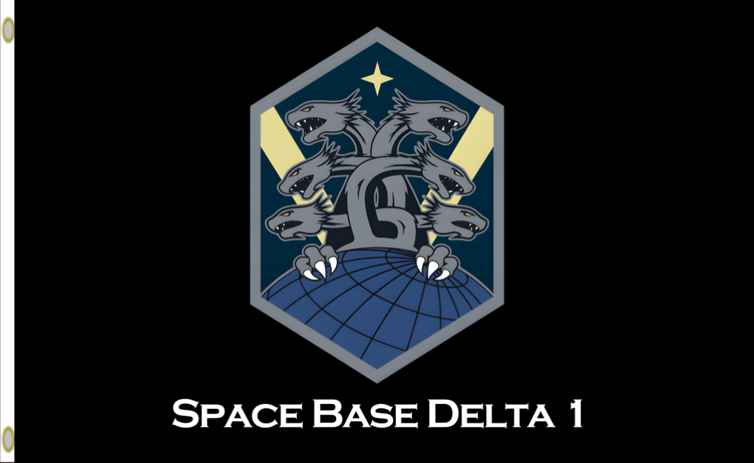USSF US Space Force Delta 1 Space Base 3x5 ft Single-Sided Flag Banner ...
