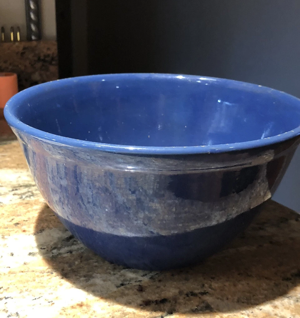 Antique Blue Stoneware Bowls