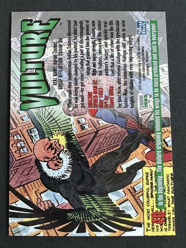 Vulture Card No. 40 - Marvel Masterpieces 1993 NM+ (Buy 3 for Free Ship ...