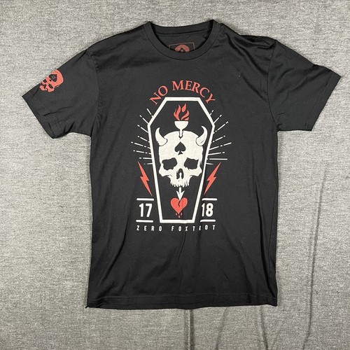 Zero Foxtrot Shirt Mens Medium Black Death No Mercy Coffin Tactical USA Made | eBay
