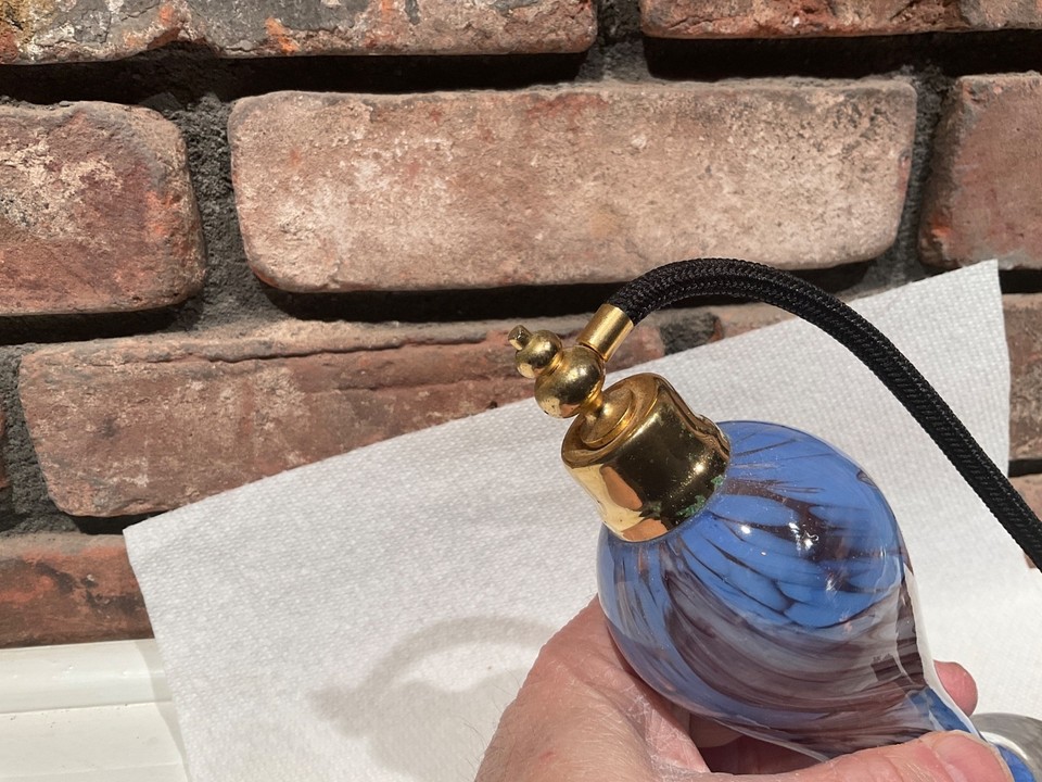 Vintage Perfume Atomizer - Blue Glass | eBay