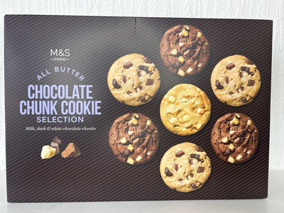 M&S Belgian Chocolate Chunk Cookie Selection 500g All Butter Dark milk white M&S | eBay