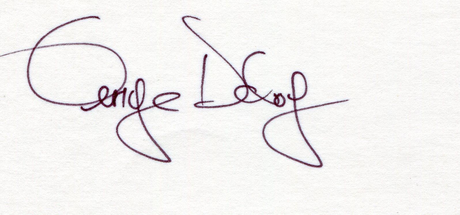 GEORGE DELOY ACTOR IN BEVERLY HILLS 90210 & ST ELSEWHERE SIGNED CARD ...