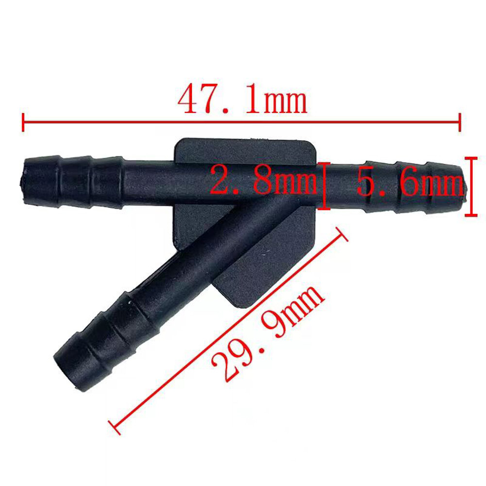 10 Car Hose Barb Fitting Equal Barbed Y Shaped 3 Way Plastic Joint ...