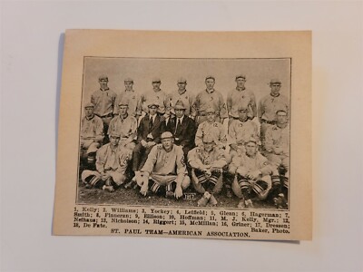 St. Paul Saints 1917 Team Picture Rip Hagerman Lefty Leifield Lee ...