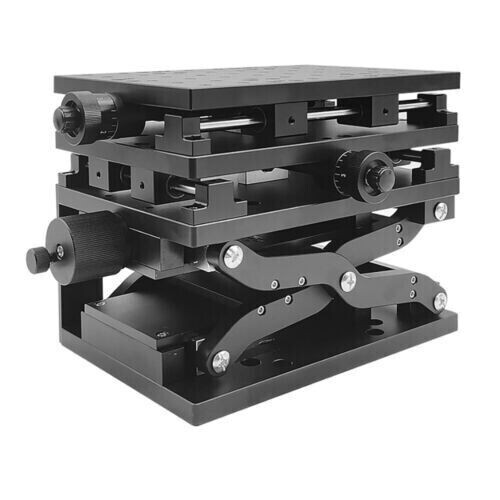 XYZ 3 Axis Moving Table Portable Slide Table Manual Translation Stage ...