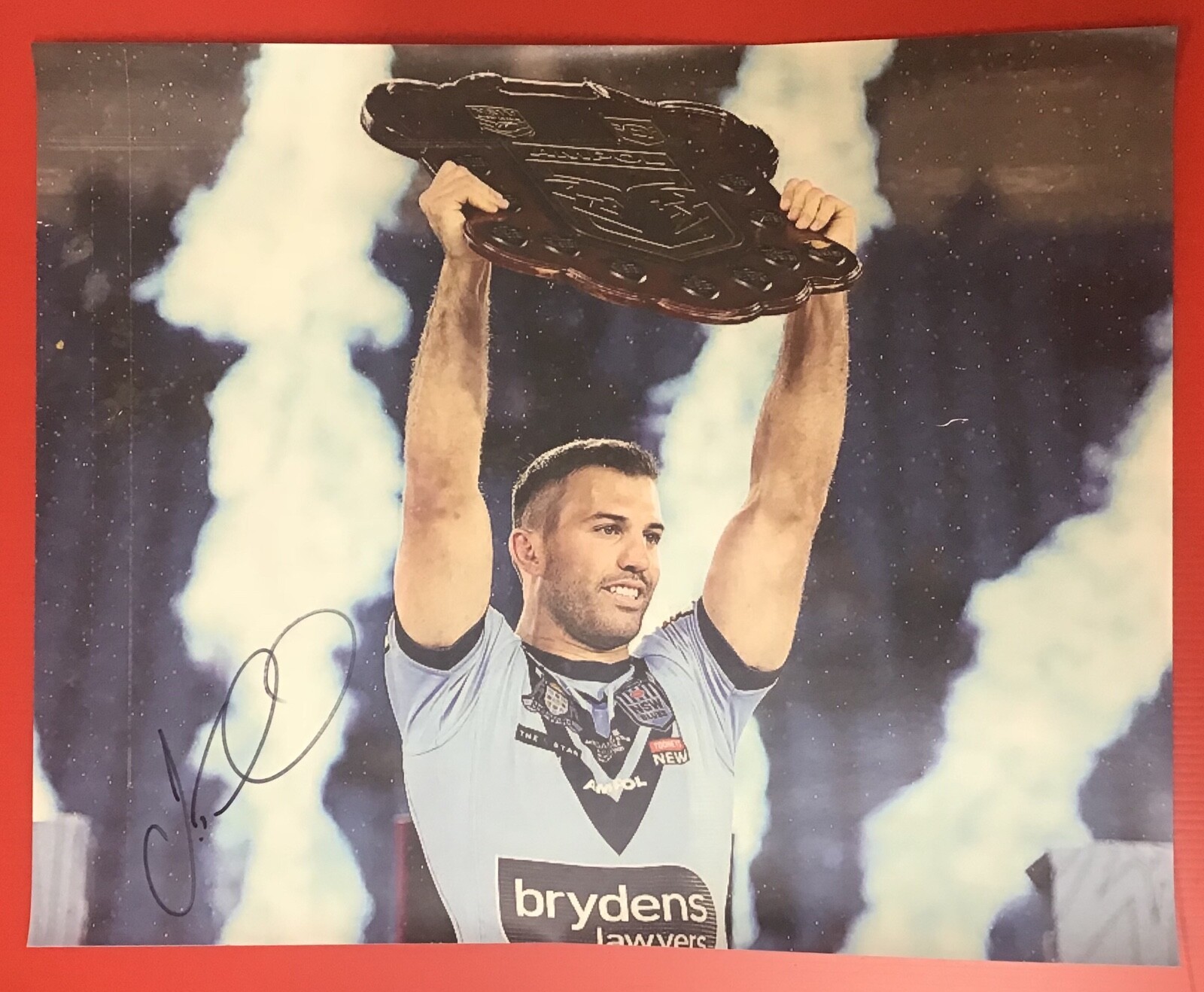 20 by 16 INCH PHOTO SIGNED BY JAMES TEDESCO WILL COME WITH ITS OWN C.O ...