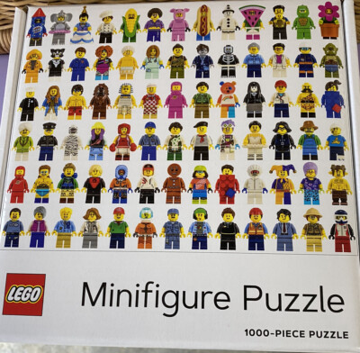 LEGO Minifigure 1000 Piece Puzzle 24x20 * 2020 LEGO Character Puzzle ...