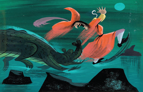 Mary Blair Peter Pan Captain Hook Disney Concept Art Poster MATTE 13x19 ...