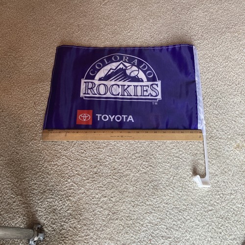 Colorado Rockies Baseball Team / Toyota MLB Car Flag NEW | eBay