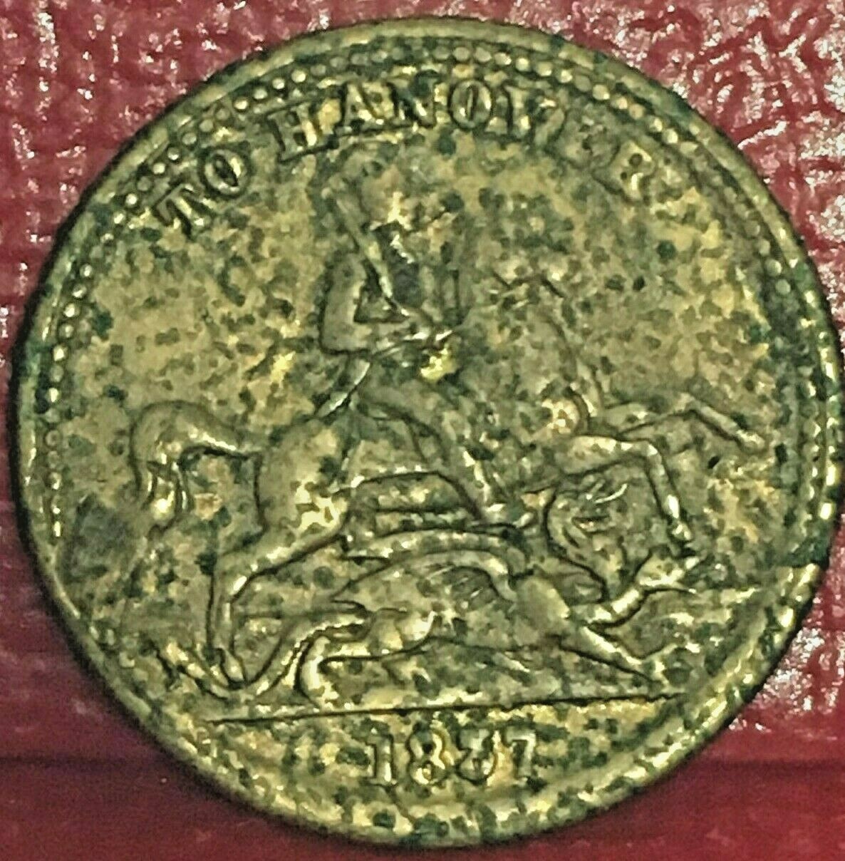 1837 GREAT BRITAIN QUEEN VICTORIA COPPER TOKEN COIN "TO HANOVER" | eBay