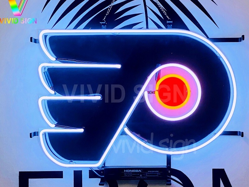 20" Philadelphia Flyers Neon Sign With HD Vivid Printing Beer Bar ...