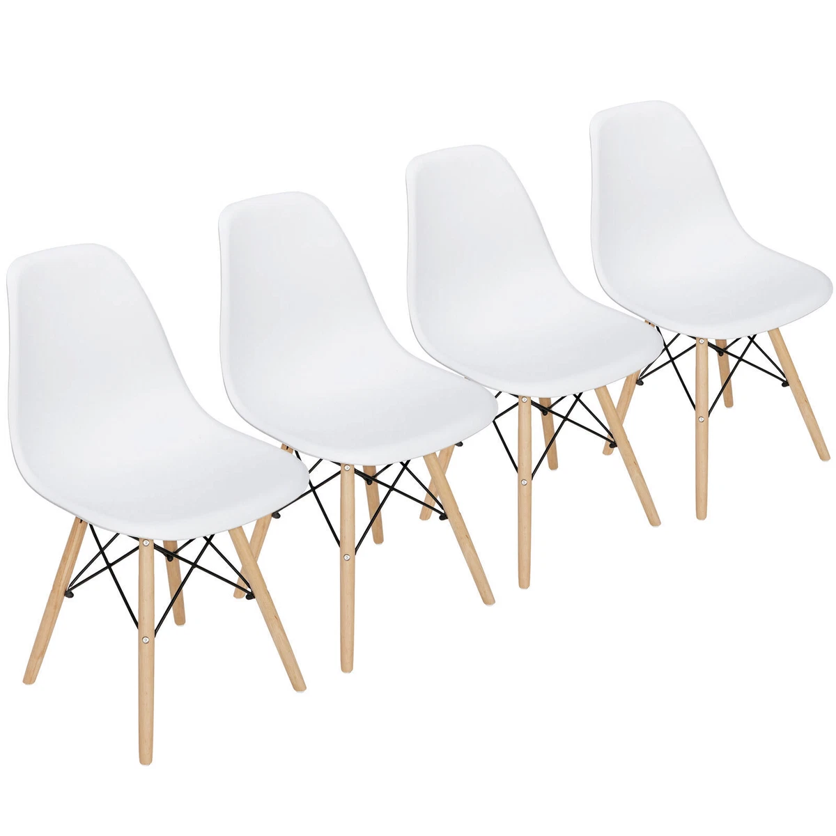 Shell White Modern Chairs